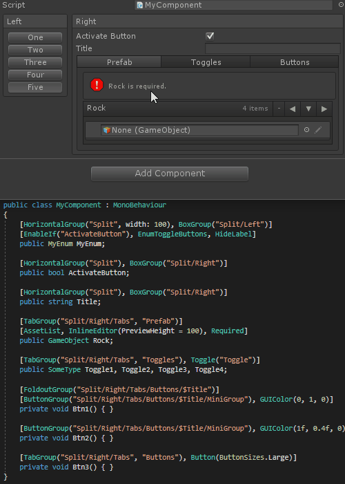 Odin Inspector and Serializer | Improve your workflow in Unity