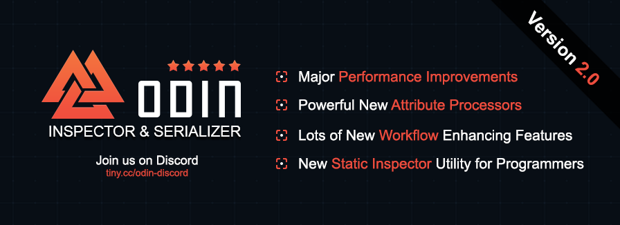 Patch Notes for Odin Inspector and Serializer v2.0.1